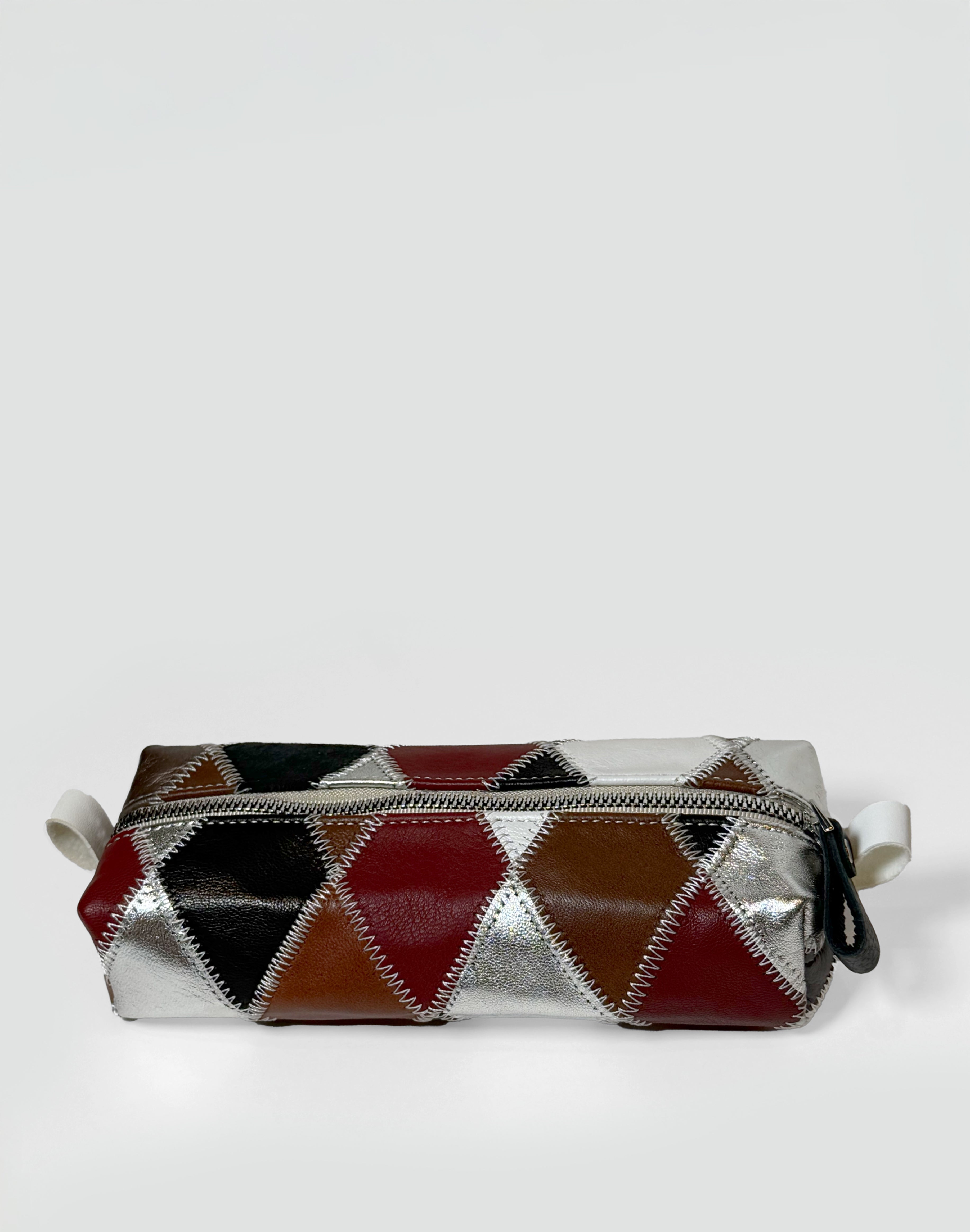 Patchwork Leather Pencil Case – HYER GOODS x Claire Akkan Upcycled ...